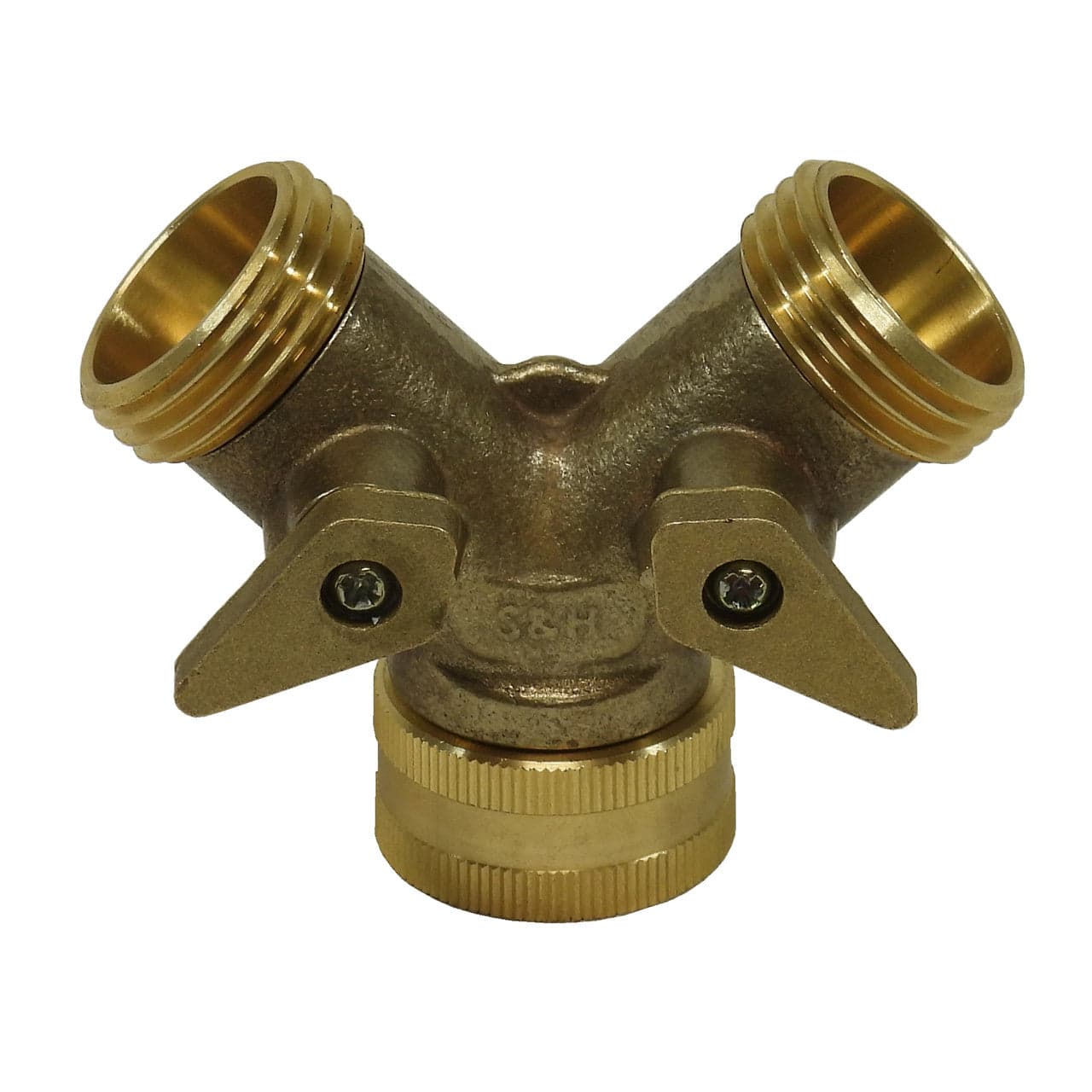 C & S Supply 3/4" Female Inlet with 2 X 3/4" Male Outlets Wye Valve