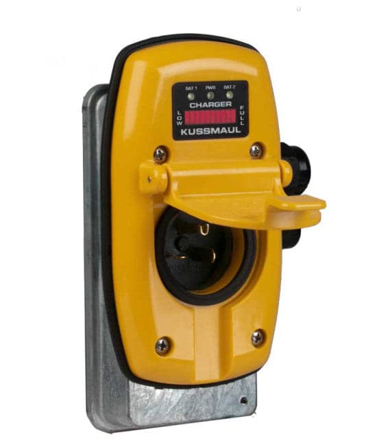 Kussmaul 15 Amp Auto Eject with Deluxe Cover- Bar Graph, Dual Output