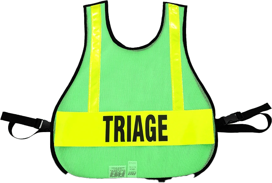 LARGE Mesh Safety Vest with Reflective Material