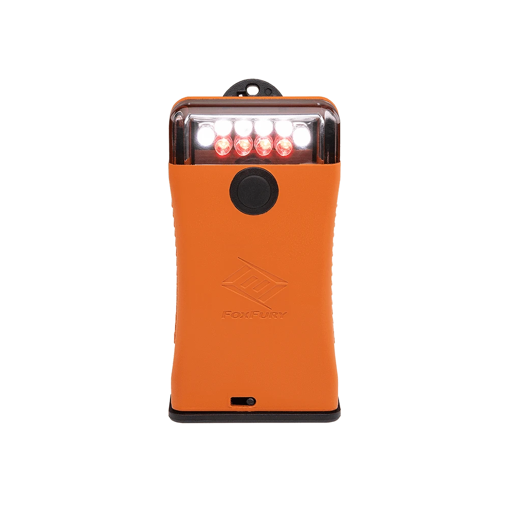 Scout Clip Light with White and Red LEDs - Orange