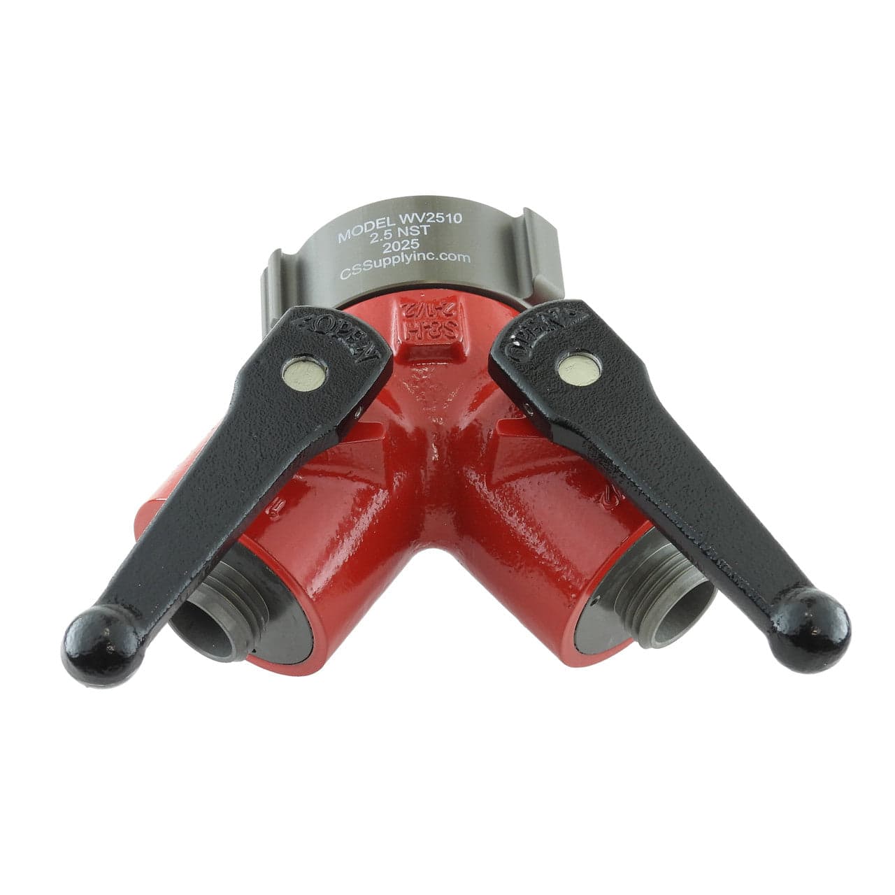 Wye Valve 2 1/2" F with 2 X 1" M