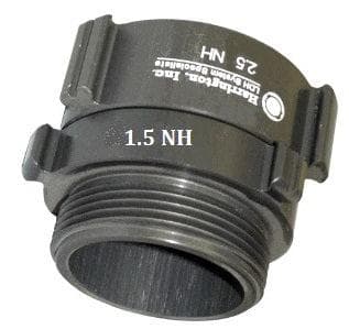 H54 NH Male x NH Female Swivel Rocker Lug Threaded Adapter Dark Anodiz